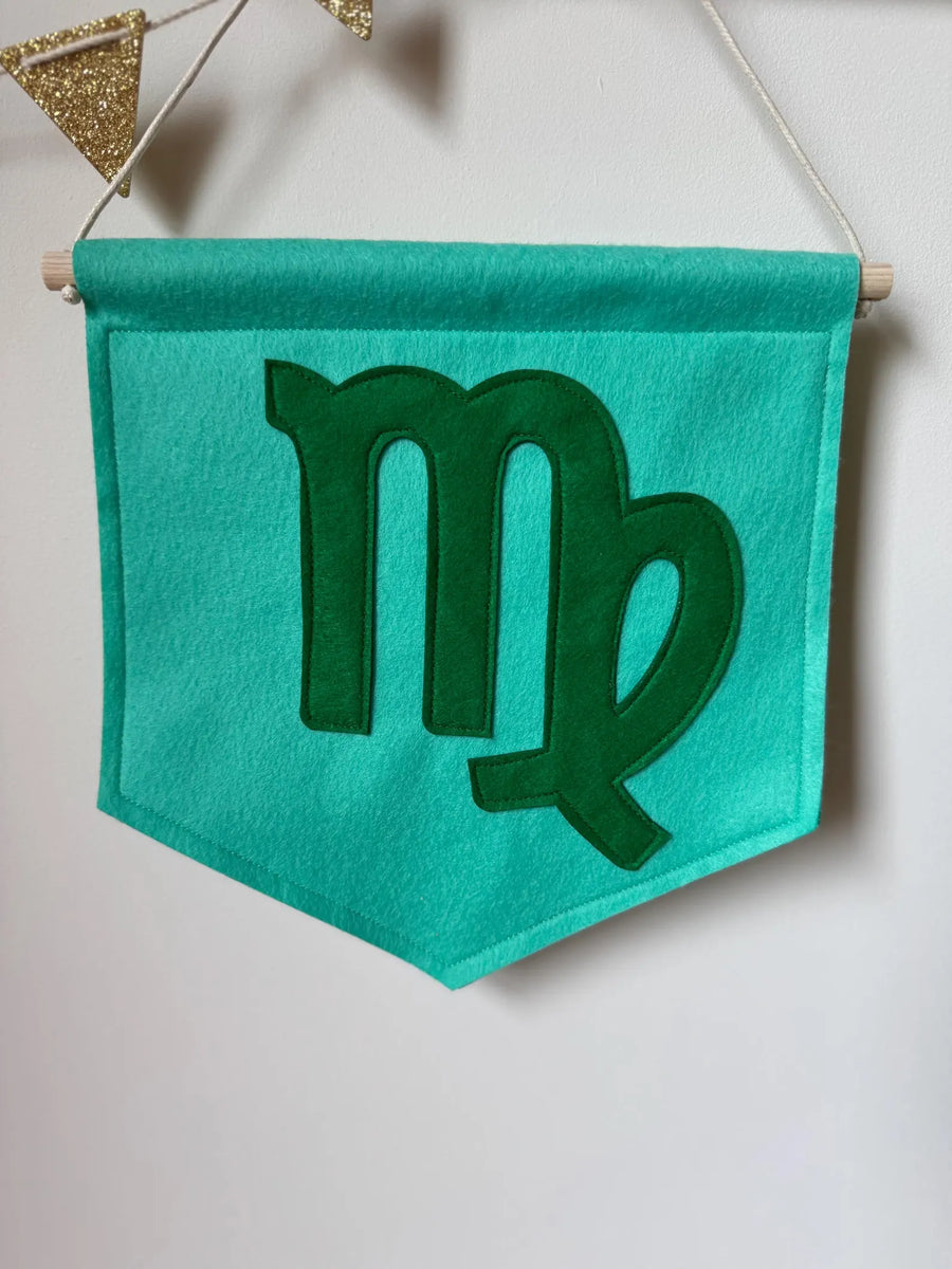 Virgo Mini Felt Zodiac Banner – House of Hooray