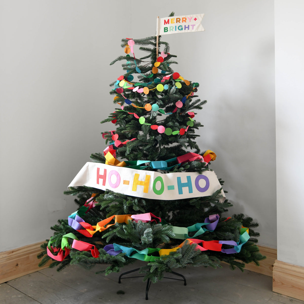 HO HO HO Christmas tree banner – House of Hooray